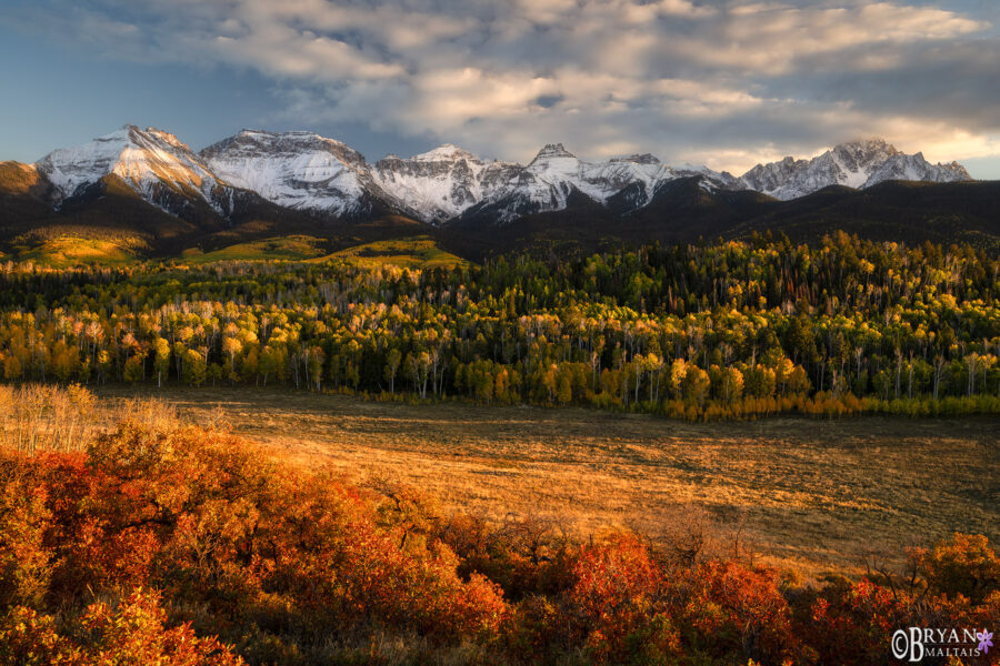 Sneffels Range Fall Colors Sunset Photo Print
